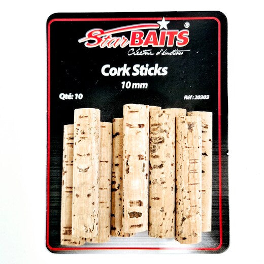 StarBaits 10mm Cork Sticks | Pike Deadbait Pop-Up | Fenland Tackle Exchange