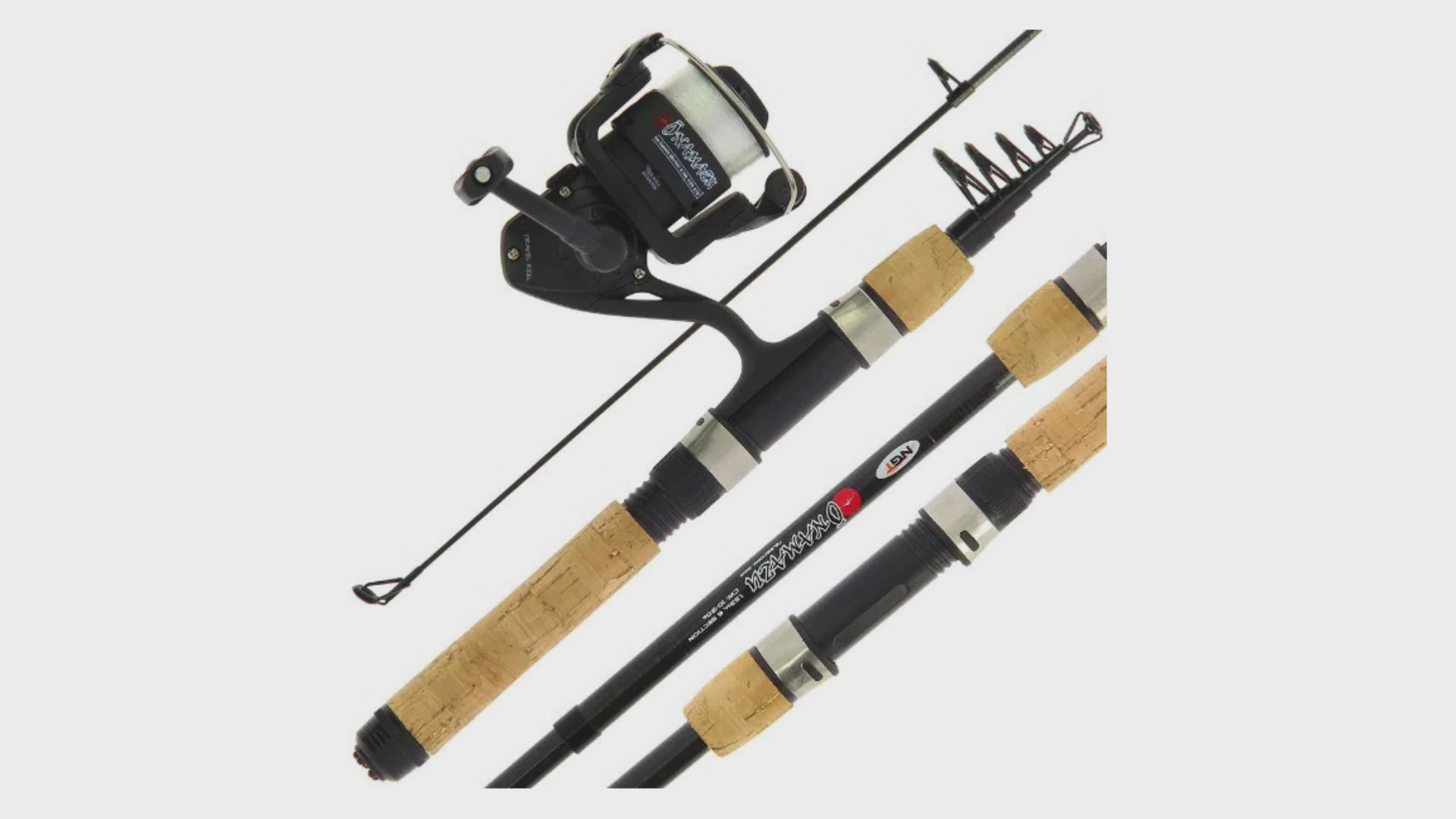 NGT Onamazu 5ft 'Mini' Travel Telescopic Carbon Fibre Rod & Reel Combo