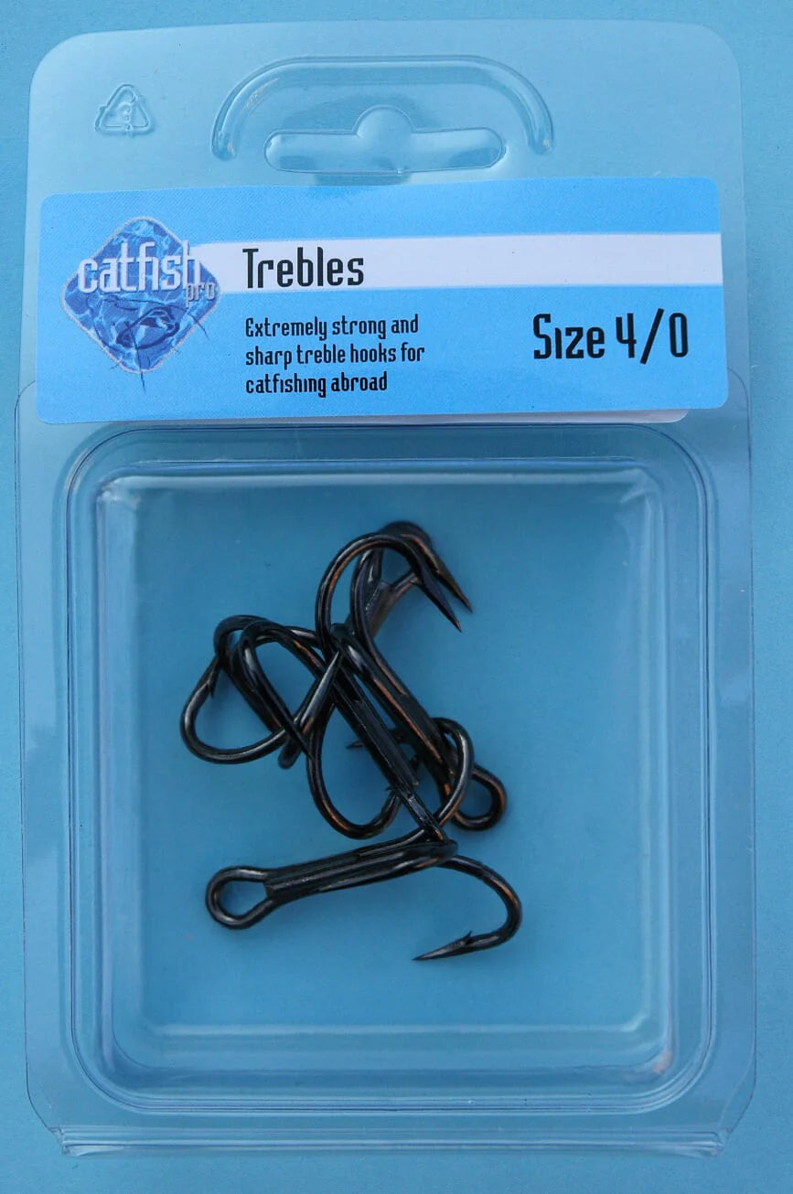 Catfish Pro Extra Strong Treble Hooks | Fenland Tackle Exchange